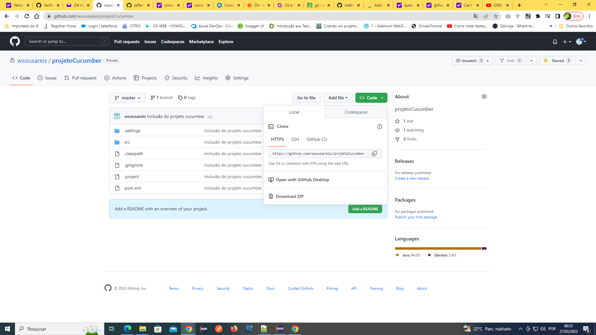 GitHub - wsousareis/projetoCucumber: projetoCucumber