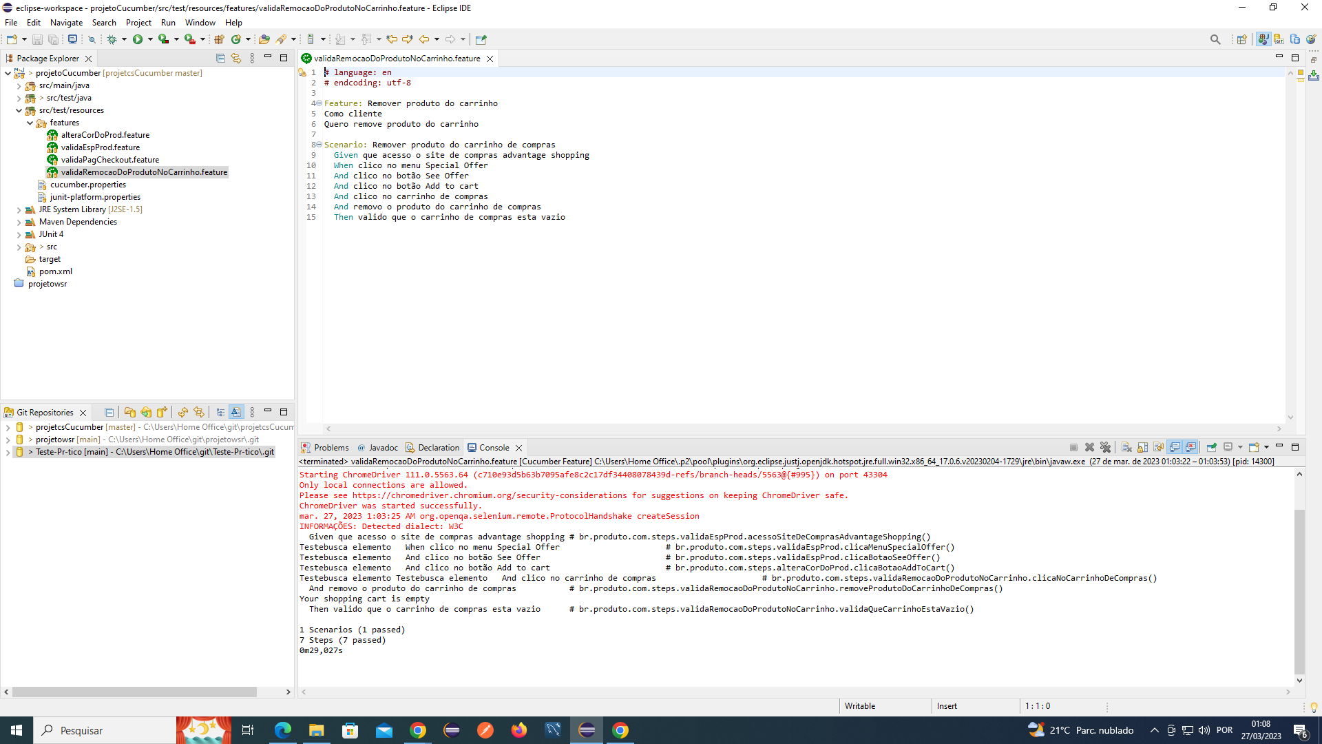GitHub - wsousareis/projetoCucumber: projetoCucumber