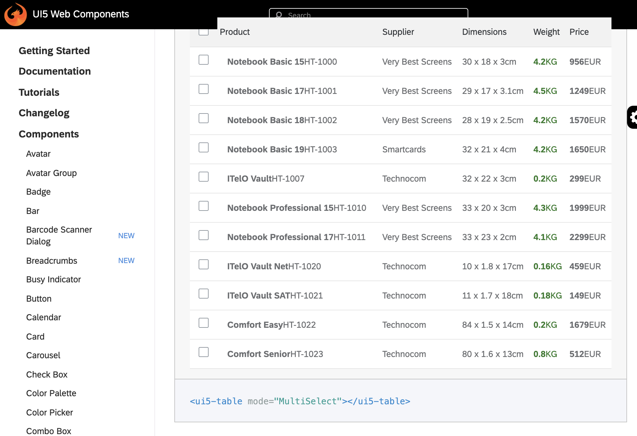 [ui5-table] CheckBox in UI5 Table MultiSelect Mode is not fixed when scrolling. · Issue #3919 ...