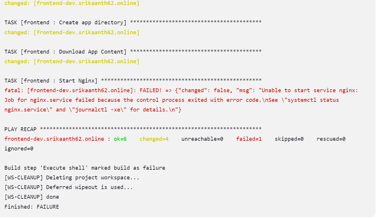 while running ansible frontend with jenkins below is the error and i have changed template also ...