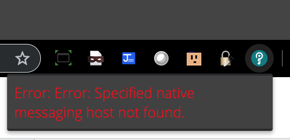 Pmacoschrome Error Error Specified Native Messaging Host Not Found · Issue 49