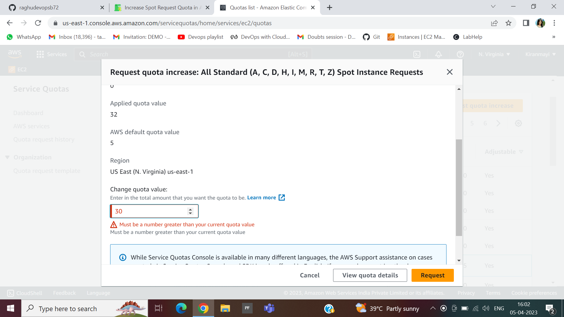 Please suggest a value for spot request · learndevopsonline learndevopsonline · Discussion #419 ...