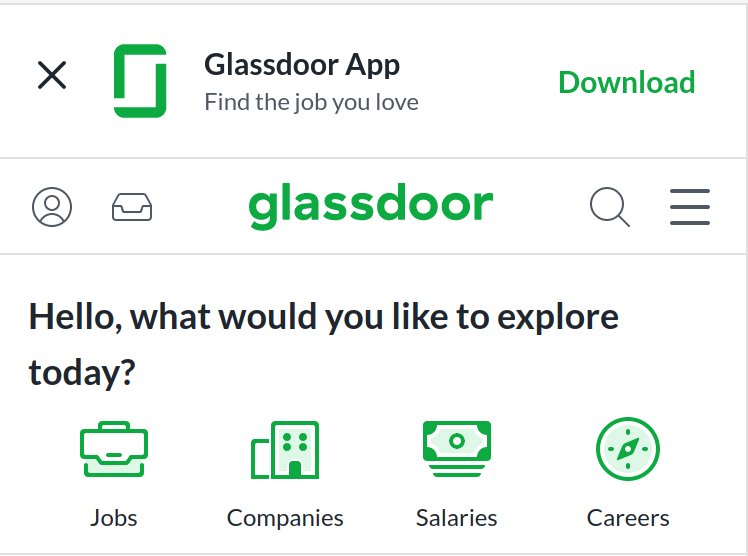 Mobile app banner: www.glassdoor.com.hk · Issue #147109 · AdguardTeam/AdguardFilters · GitHub