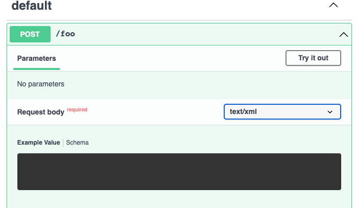 Example value renders empty value when XML schema has oneOf/anyOf · Issue #8205 · swagger-api ...