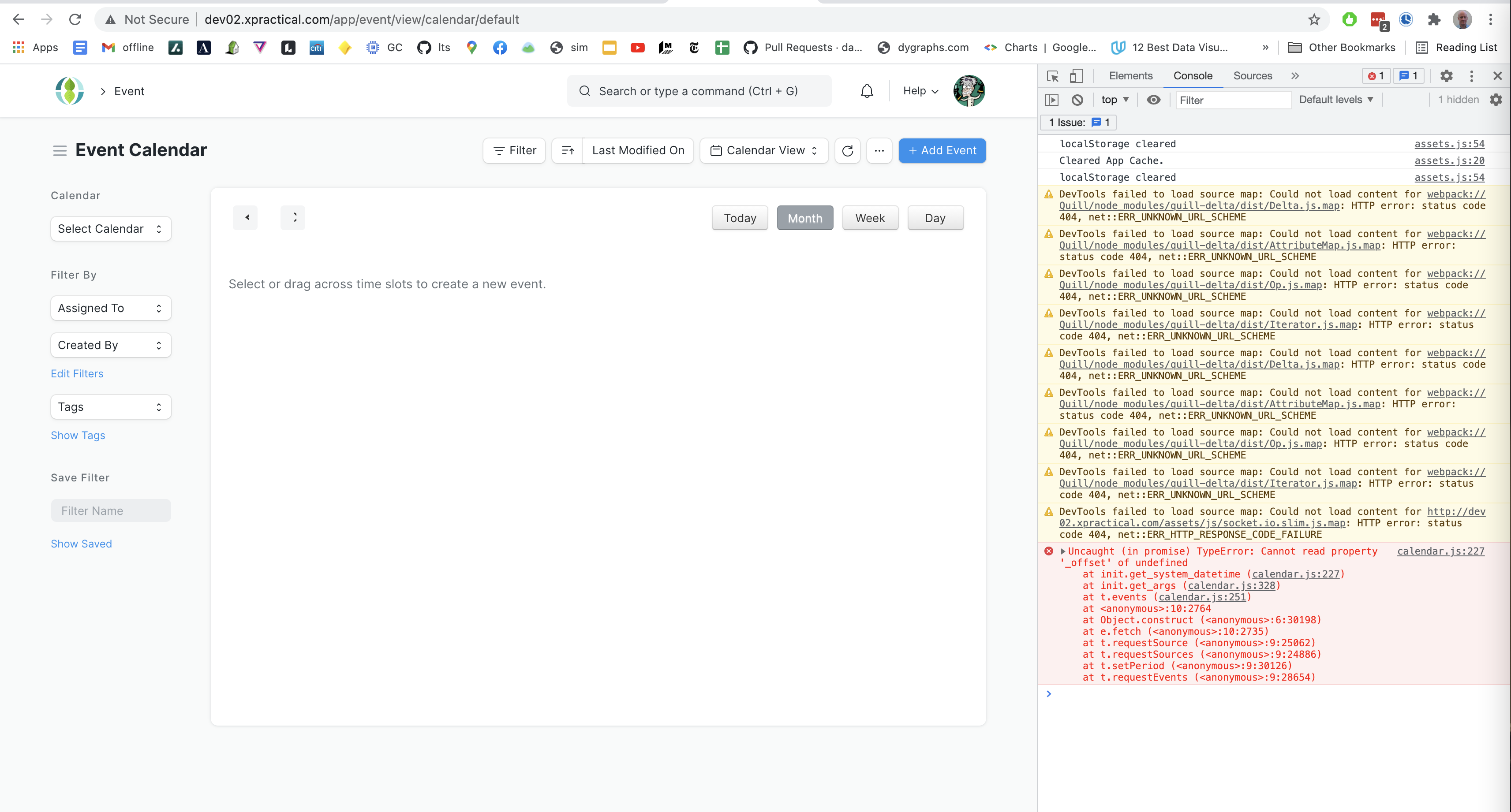 Calendar View Broken · Issue 13971 · Frappefrappe · Github
