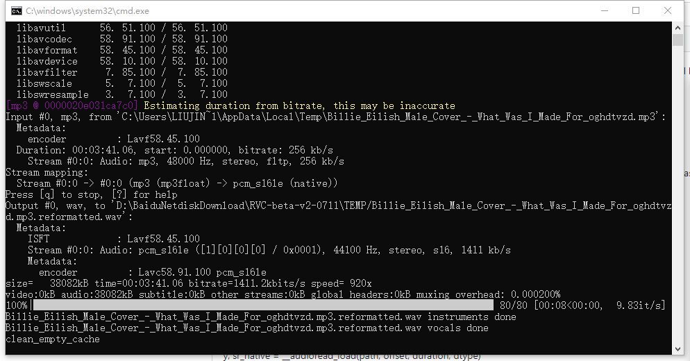 Error in 2nd tab when loading song from C drive · Issue #968 · RVC-Project/Retrieval-based-Voice ...