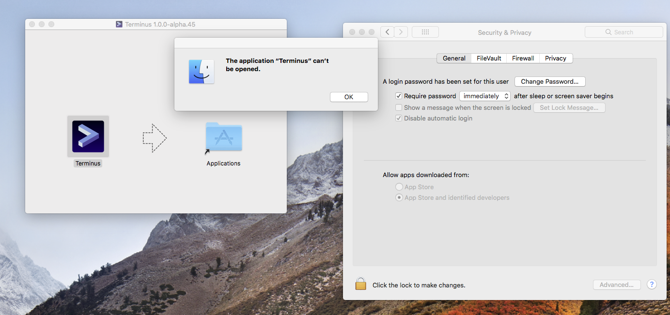 Not working on MacOS 10.13.4 · Issue #331 · Eugeny/tabby · GitHub