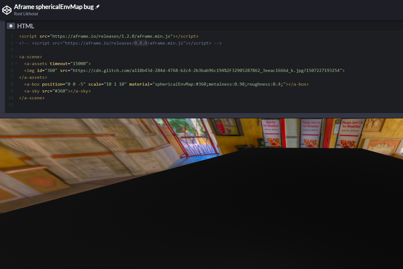 Aframe sphericalEnvMap bug · Issue #4877 · aframevr/aframe · GitHub