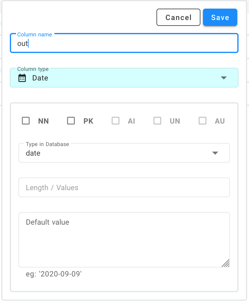 Date field includes time when choosing "date" type. · Issue #358 · nocodb/nocodb · GitHub