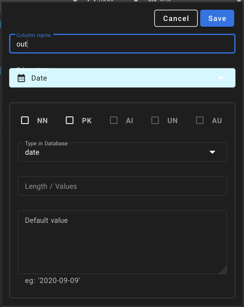 Error when clearing date from date field. · Issue #389 · nocodb/nocodb · GitHub