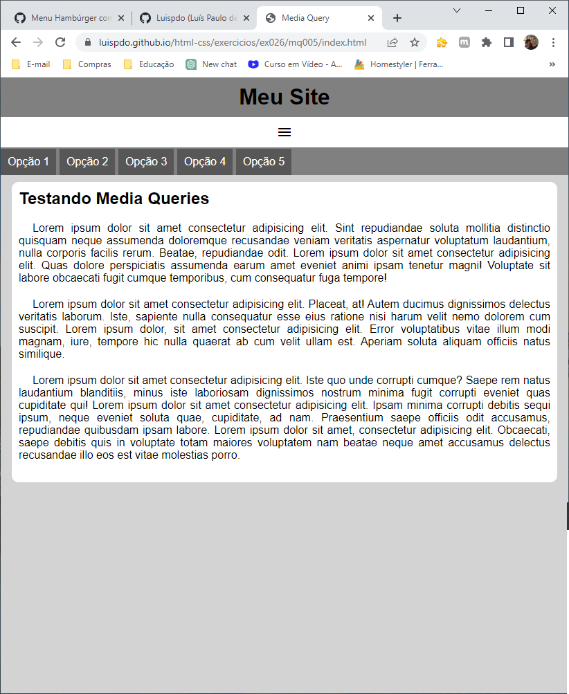 Menu Hambúrger Com Problema · Issue 429 · Gustavoguanabara Html Css · Github