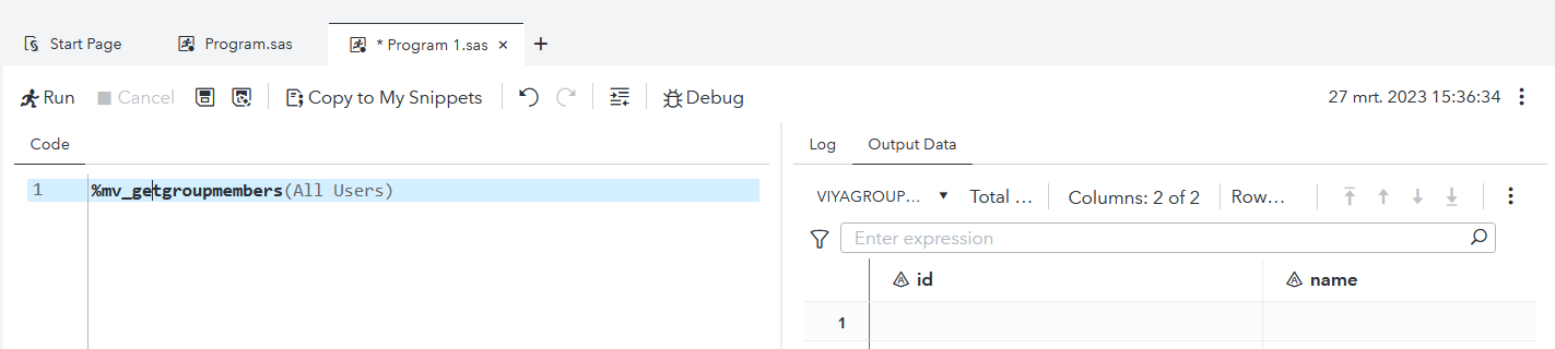 Get No Results With Mv Getgroupmembers · Issue 331 · Sasjs Core · Github