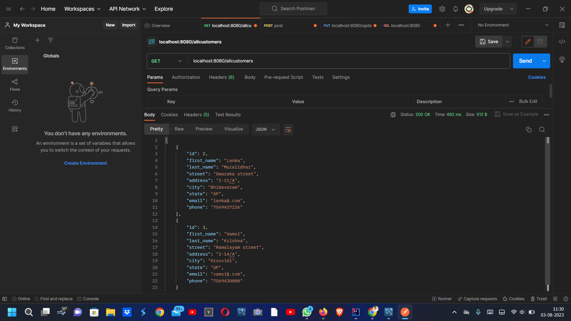 GitHub - Muralidhar-leo/REST14: CRUD OPERATIONS ON CUSTOMERS_DATA