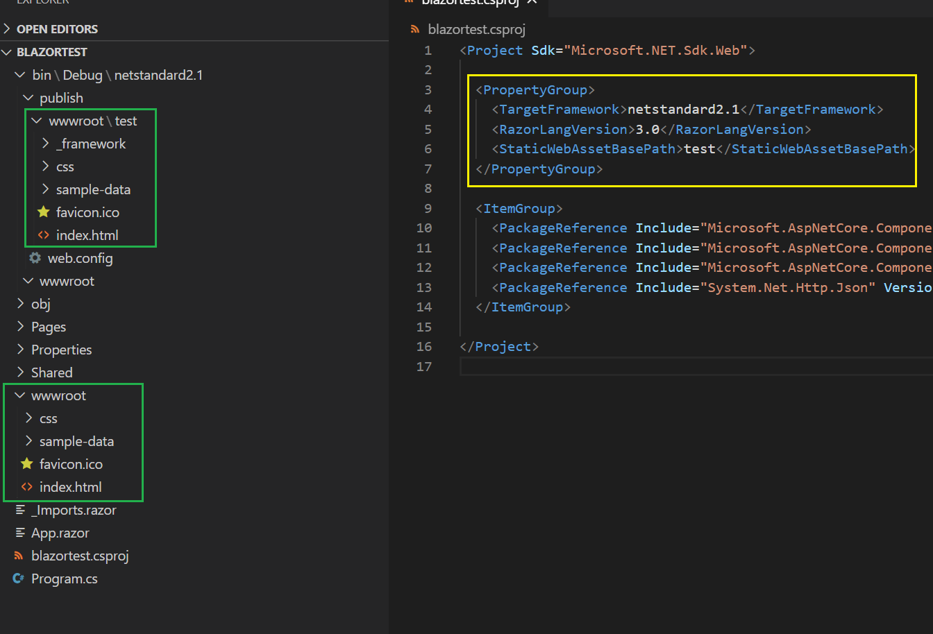 .Net5.0 not respecting StaticWebAssetBasePath on publish of Blazor WASM project · Issue #27776 ...