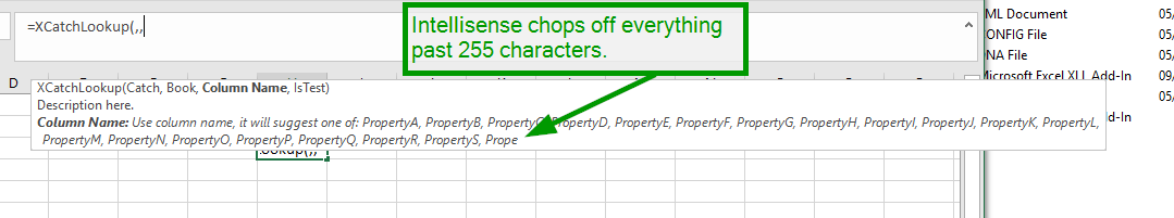 Intellisense help is limited to 256 characters · Issue #72 · Excel-DNA/IntelliSense · GitHub