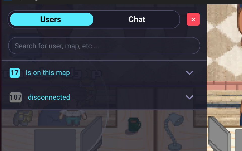 In user list, all users are displayed in same map · Issue #3459 · workadventure/workadventure ...