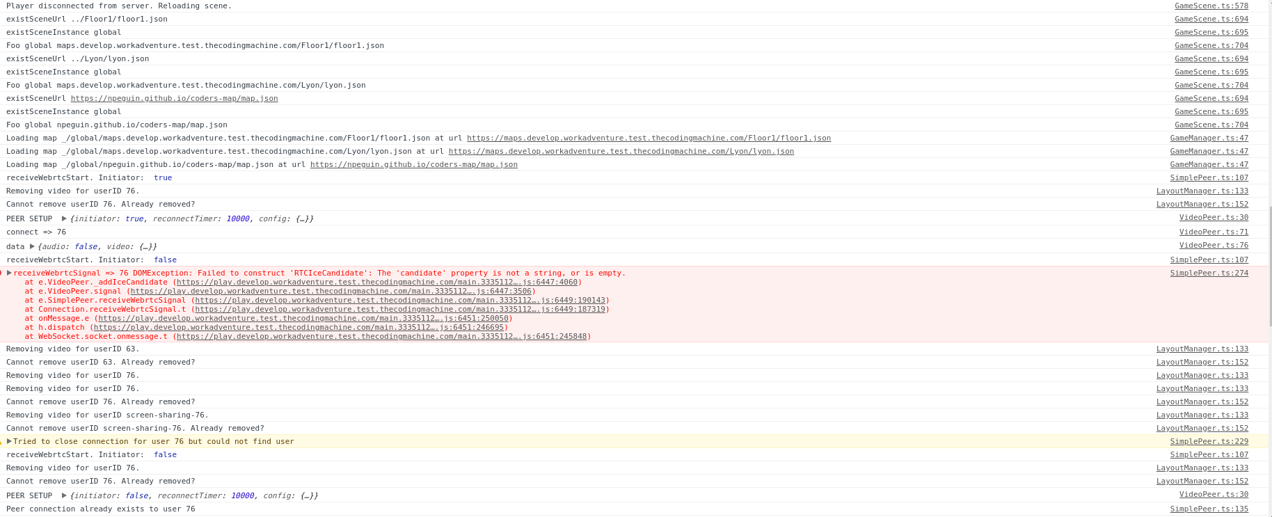 Randomly, the WebRTC connection fails · Issue #312 · workadventure/workadventure · GitHub