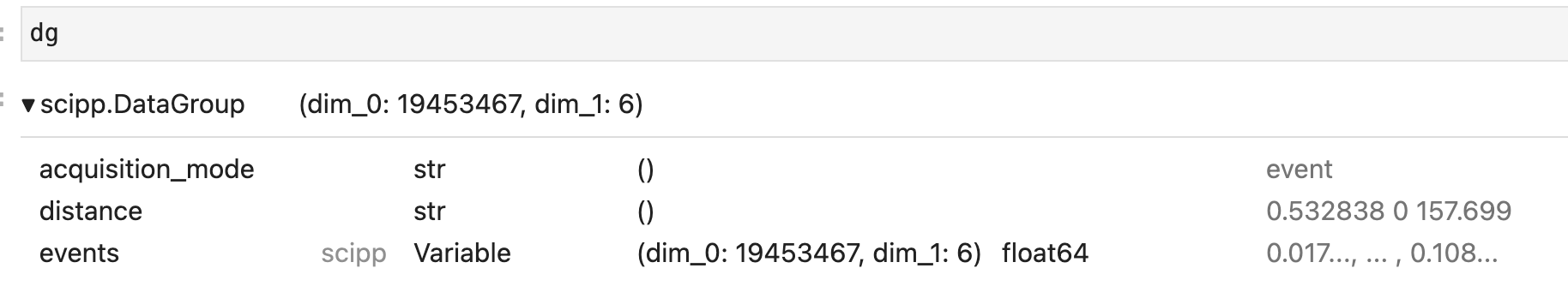 A case of very slow `DataGroup` HTML repr · Issue #3041 · scipp/scipp · GitHub