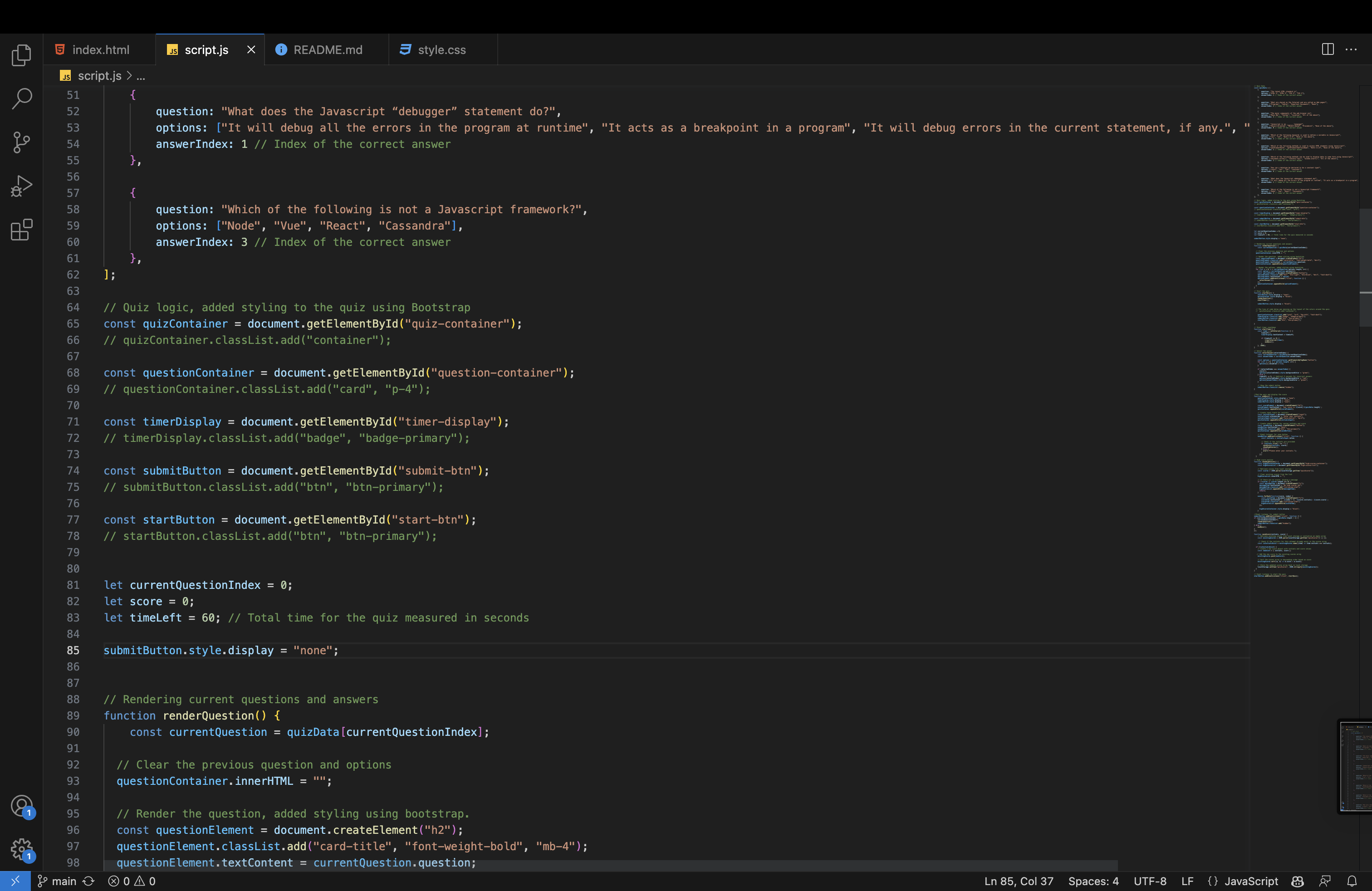 GitHub - JackStendeback/Stendeback-Javascript-Quiz: This repository ...
