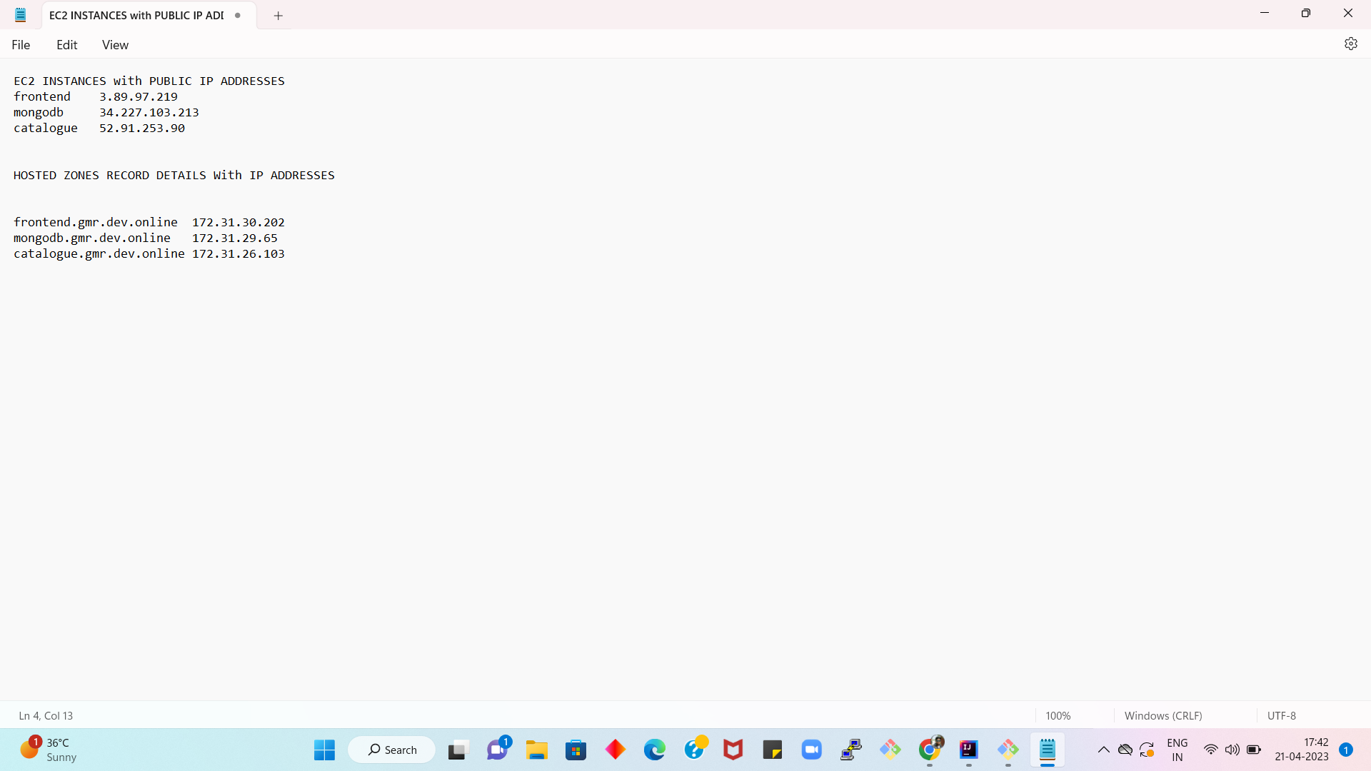 Even after modifying(modified values in route53,and updated correct DNS ...