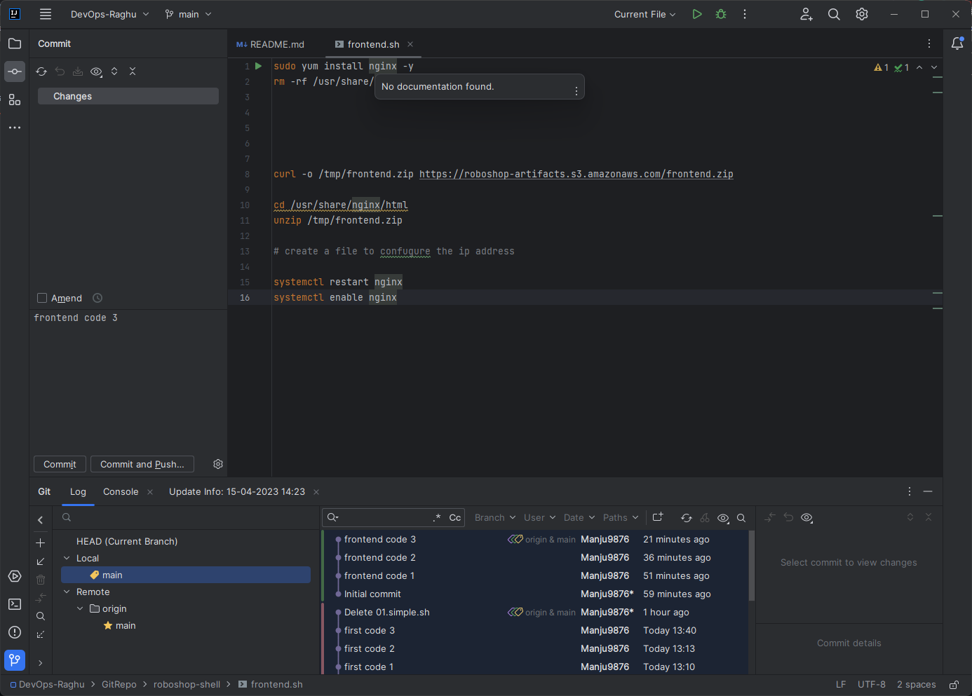 script issue, not execute the unzip command · learndevopsonline learndevopsonline · Discussion ...