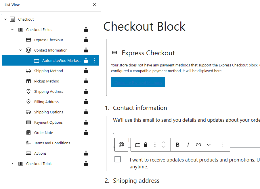 Missing Support For Marketing Opt In Checkbox And Automatewoo Birthdays Add On · Issue 8405