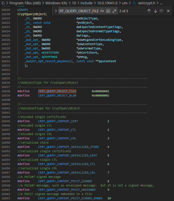 Some constants from wincrypt.h are missing · Issue #306 · microsoft/win32metadata · GitHub