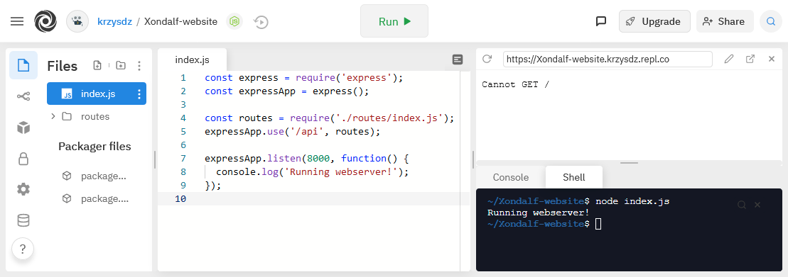 Module exporting Router logs Server object to the console · Issue #4568 · expressjs/express · GitHub