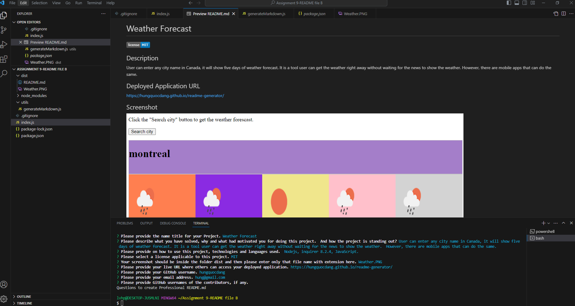 GitHub - HungQuocDang/readme-generator: to create a Professional README.md