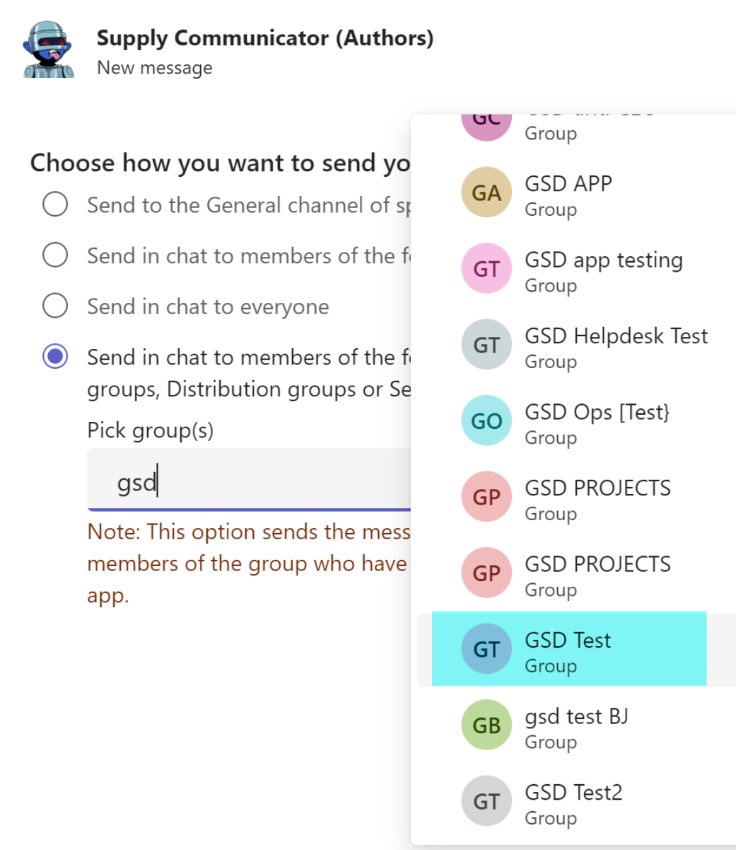 Permission Needed to chat memebers of a M365 Group · Issue #1127 · OfficeDev/microsoft-teams ...