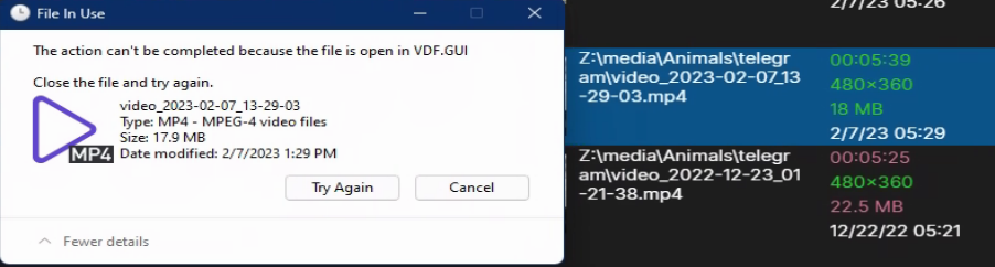 File in use by VDF.GUI · Issue #397 · 0x90d/videoduplicatefinder · GitHub