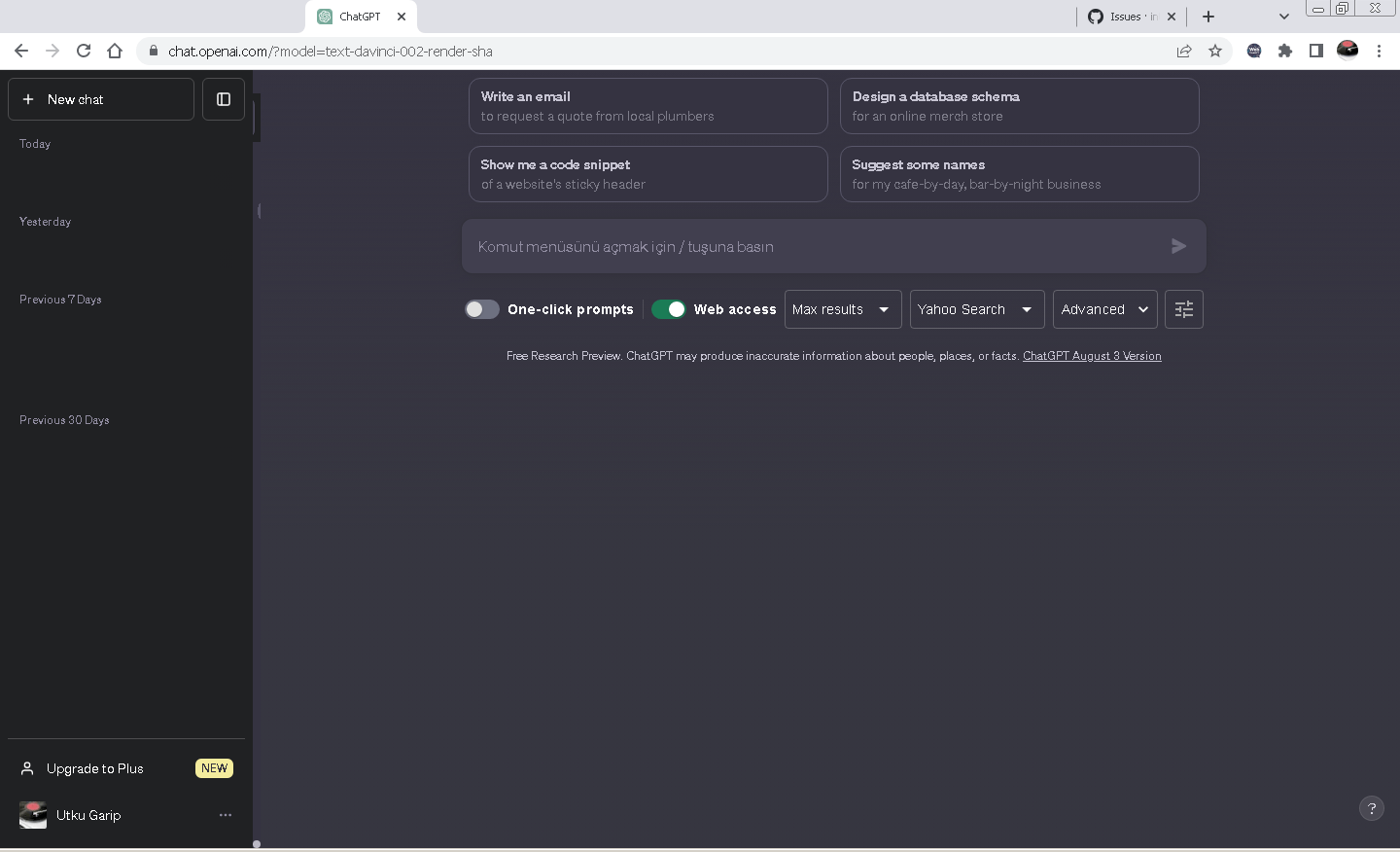 Appearance/Design Bug · Issue #213 · interstellard/chatgpt-advanced · GitHub