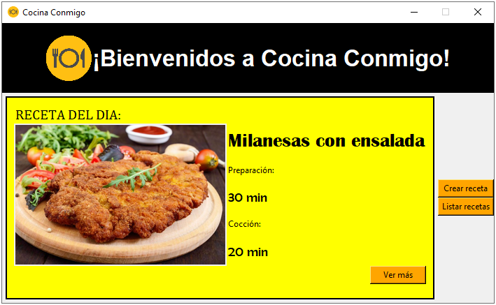 GitHub - paunicole/upateco-tkinter-recetario: Aplicación de recetario de cocina con Tkinter y ...