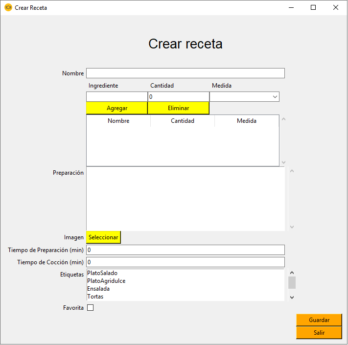 GitHub - paunicole/upateco-tkinter-recetario: Aplicación de recetario de cocina con Tkinter y ...