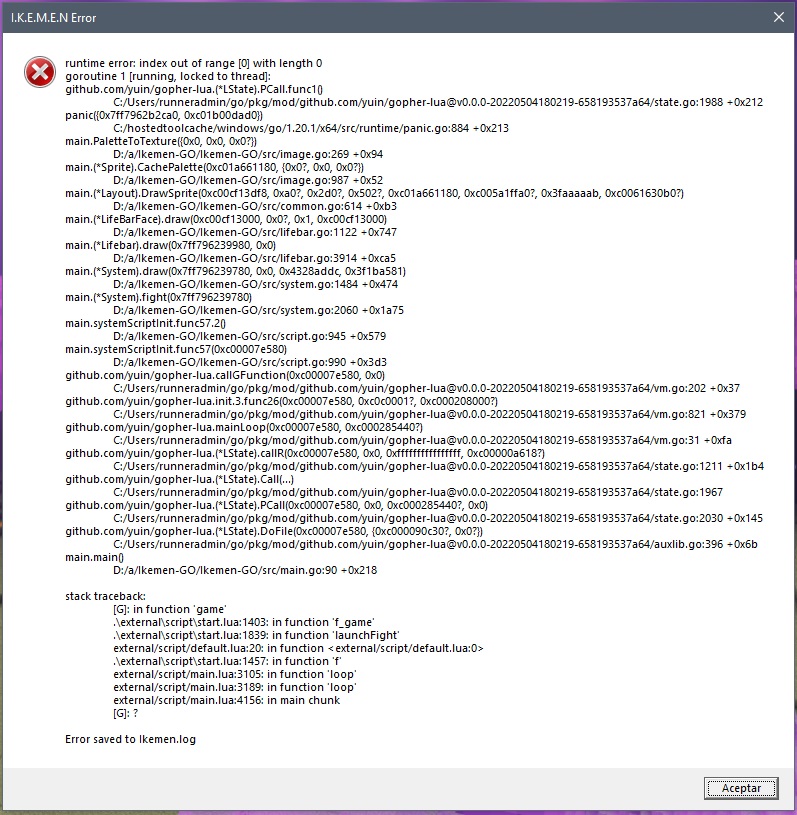 Crash in fight intro, 4 round · Issue #1381 · ikemen-engine/Ikemen-GO · GitHub