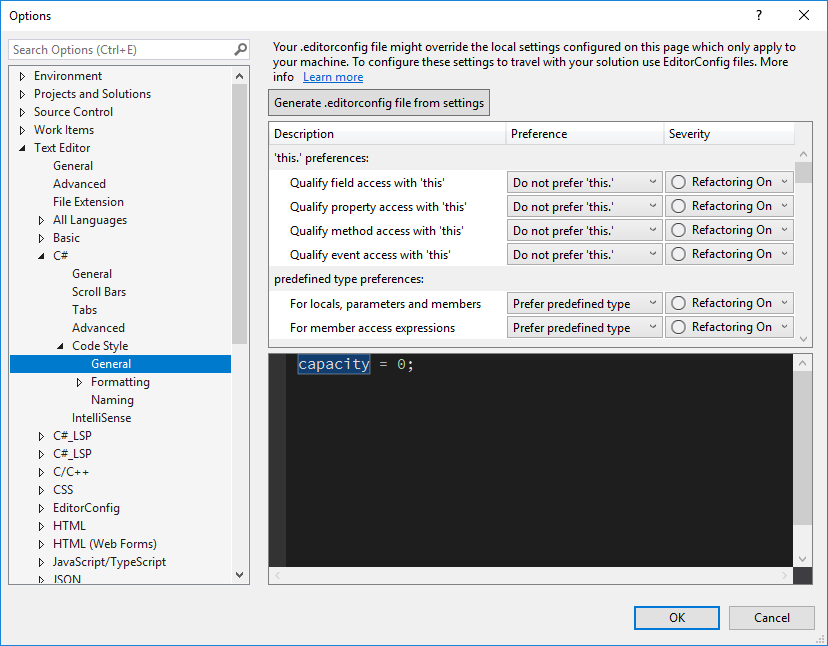 The Editorconfig Setting Dotnetstylequalificationformethod True Does Not Appear To Work 