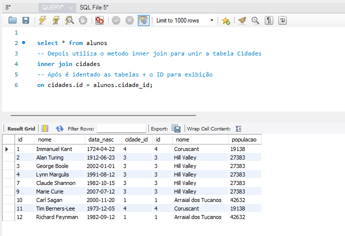 GitHub - AndreFelipefer/Alunos-e-Cidades-INNER-JOIN-E-ALIASES-
