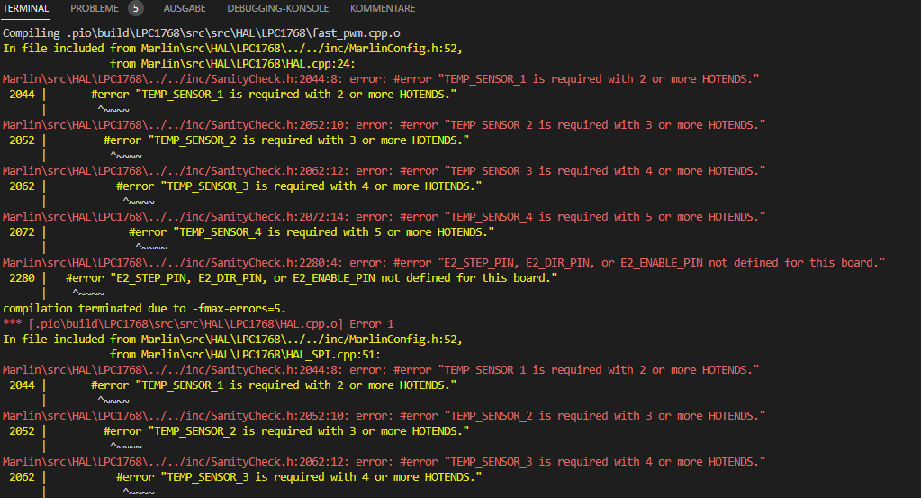 SanityCheck.h:2044:8: error: #error "TEMP_SENSOR_1 is required with 2 or more HOTENDS." [BUG ...