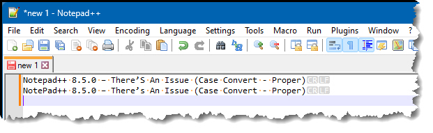 Case Convert - Proper - Doesn't work properly with apostrophes in extended (unicode) text ...