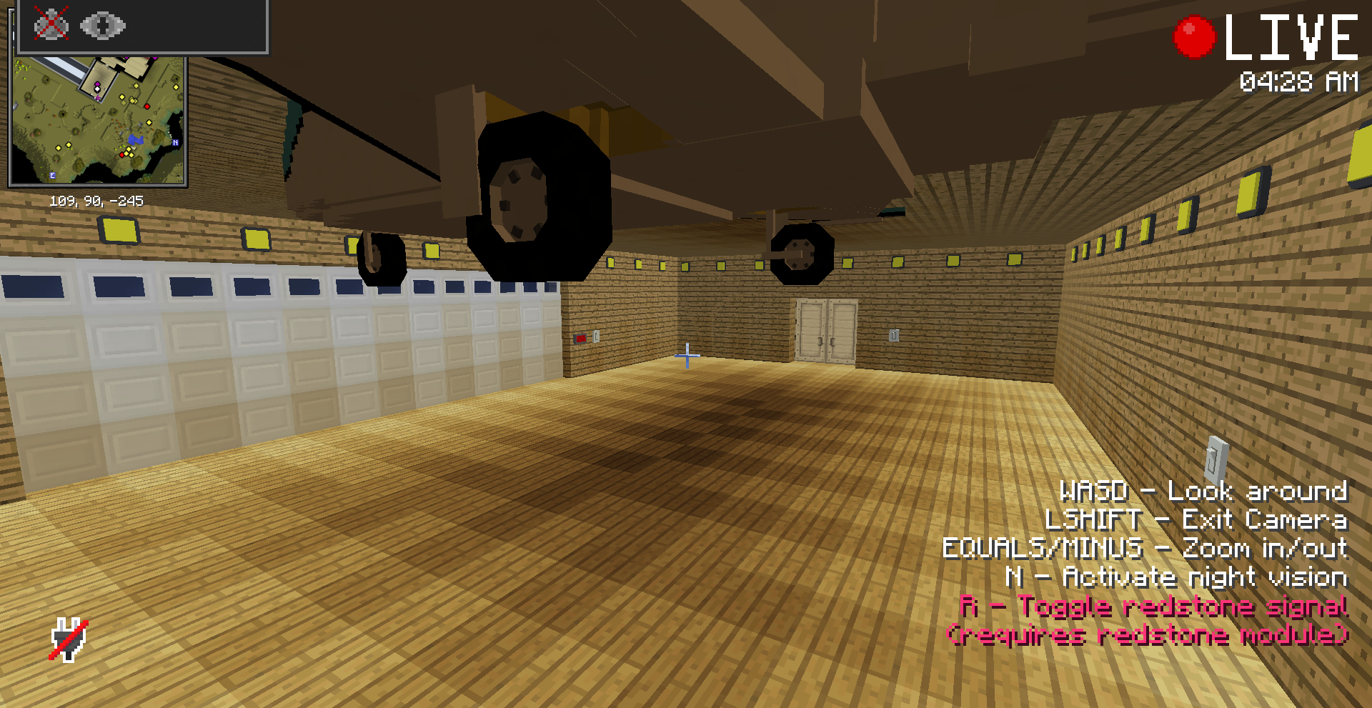 using the camera would cause the player to disappear and the plane to change its position ...