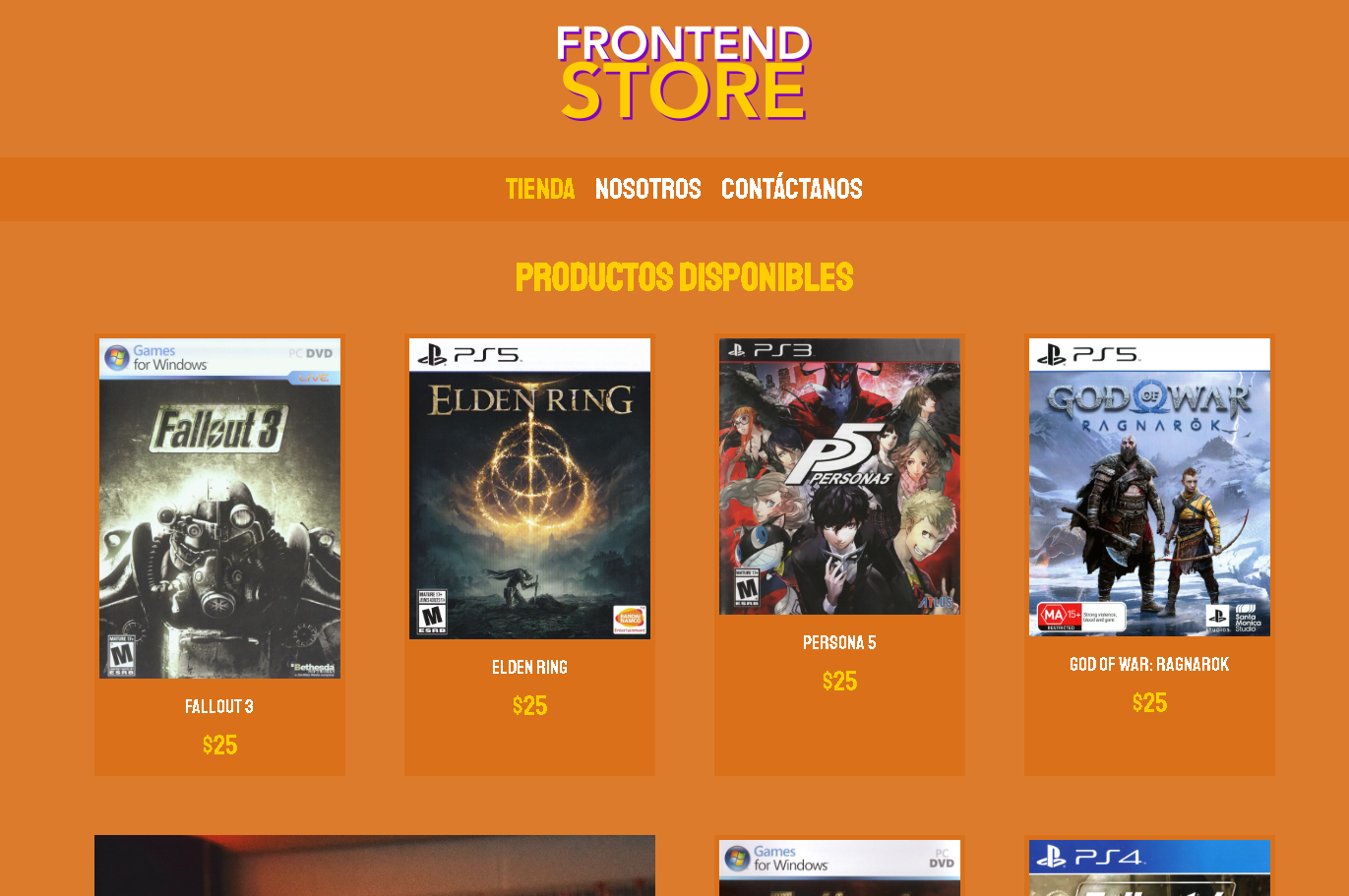 GitHub - Dvzr2k/Front-End-VideogameStore: A simple video game ...