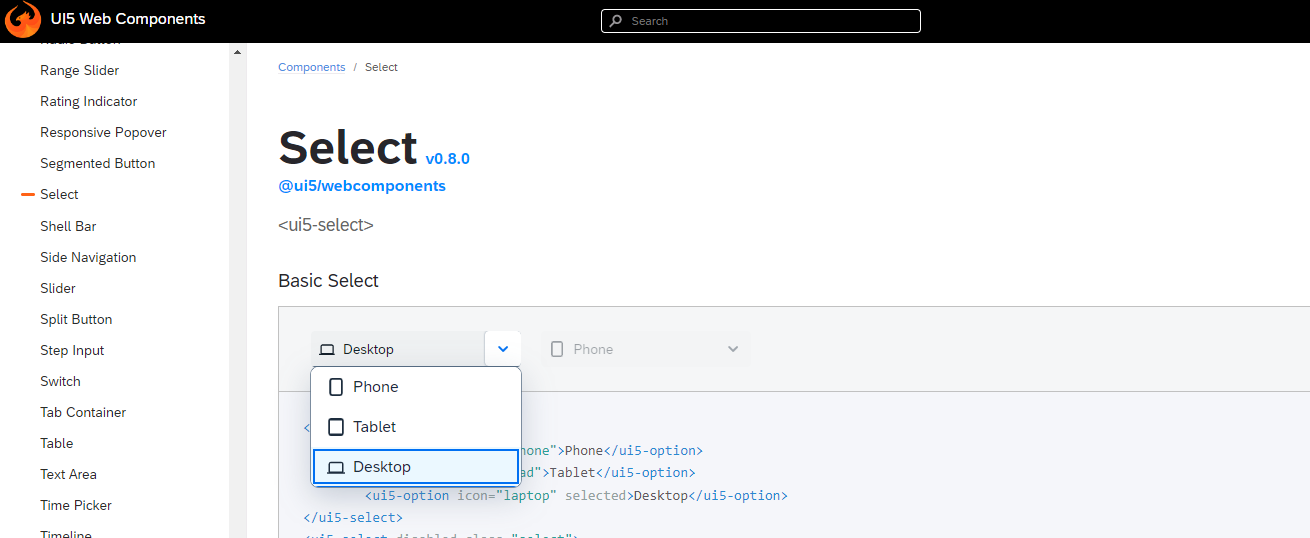 [SF_ACC][ui5-select][v0.8.0] Upon expanding the list box, focus is on the first list item, but ...