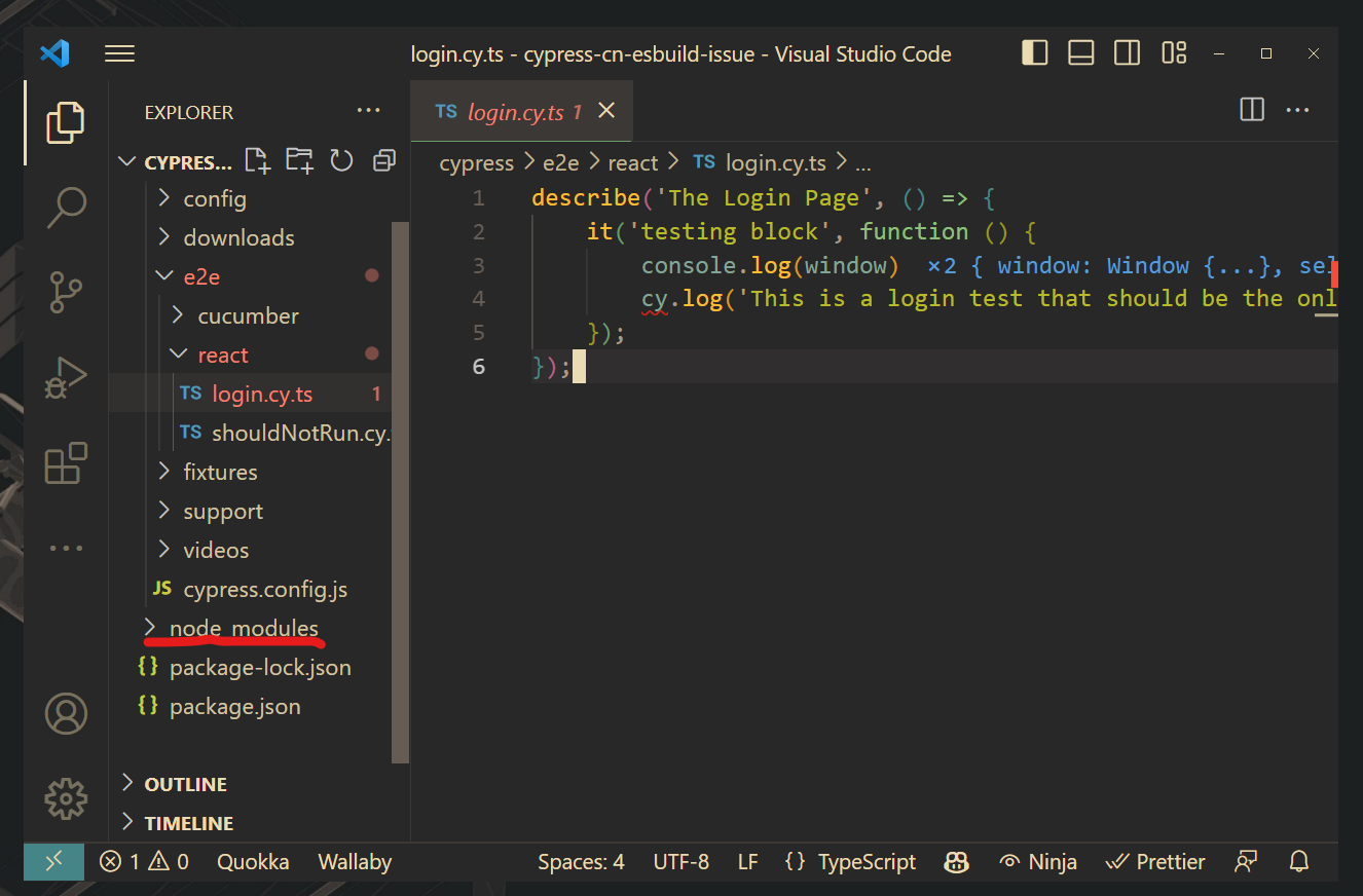 [Feature]: Cypress + esbuild · Issue #95 · wallabyjs/console-ninja · GitHub