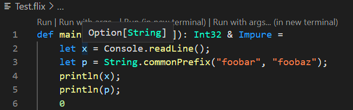 Wrong type hovers for LHS of local variable declarations · Issue #172 · flix/vscode-flix · GitHub