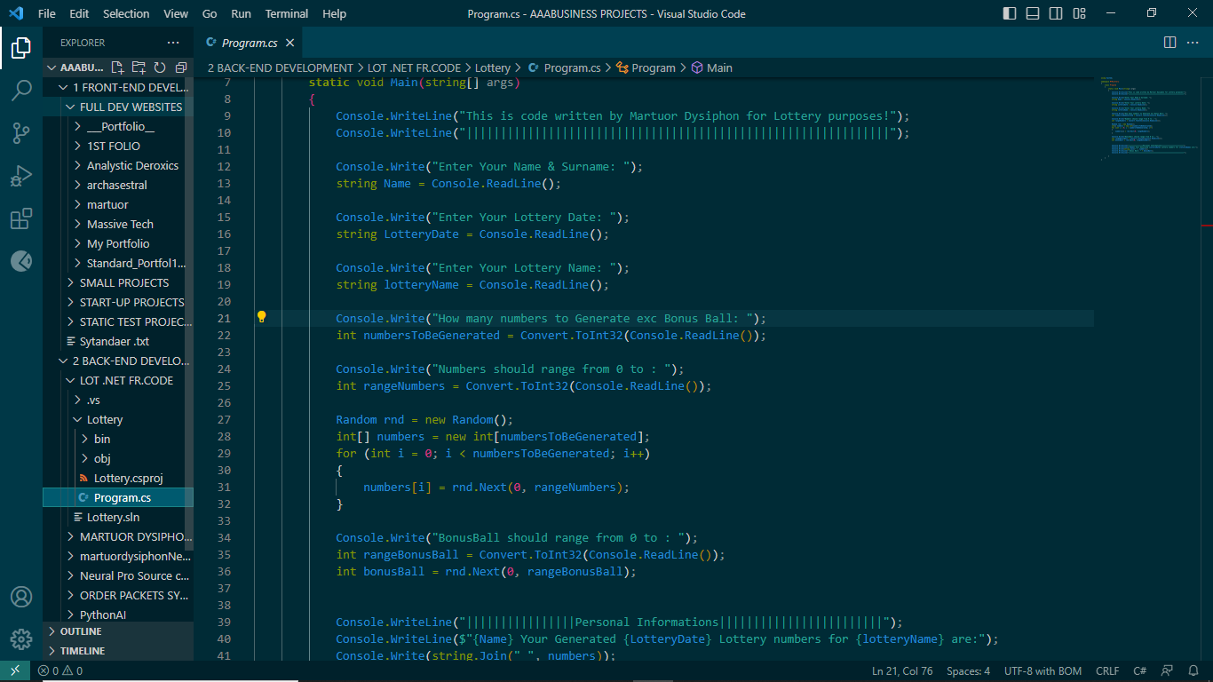 GitHub - MartuorDysiphon/Lottery-Numbers-Generator