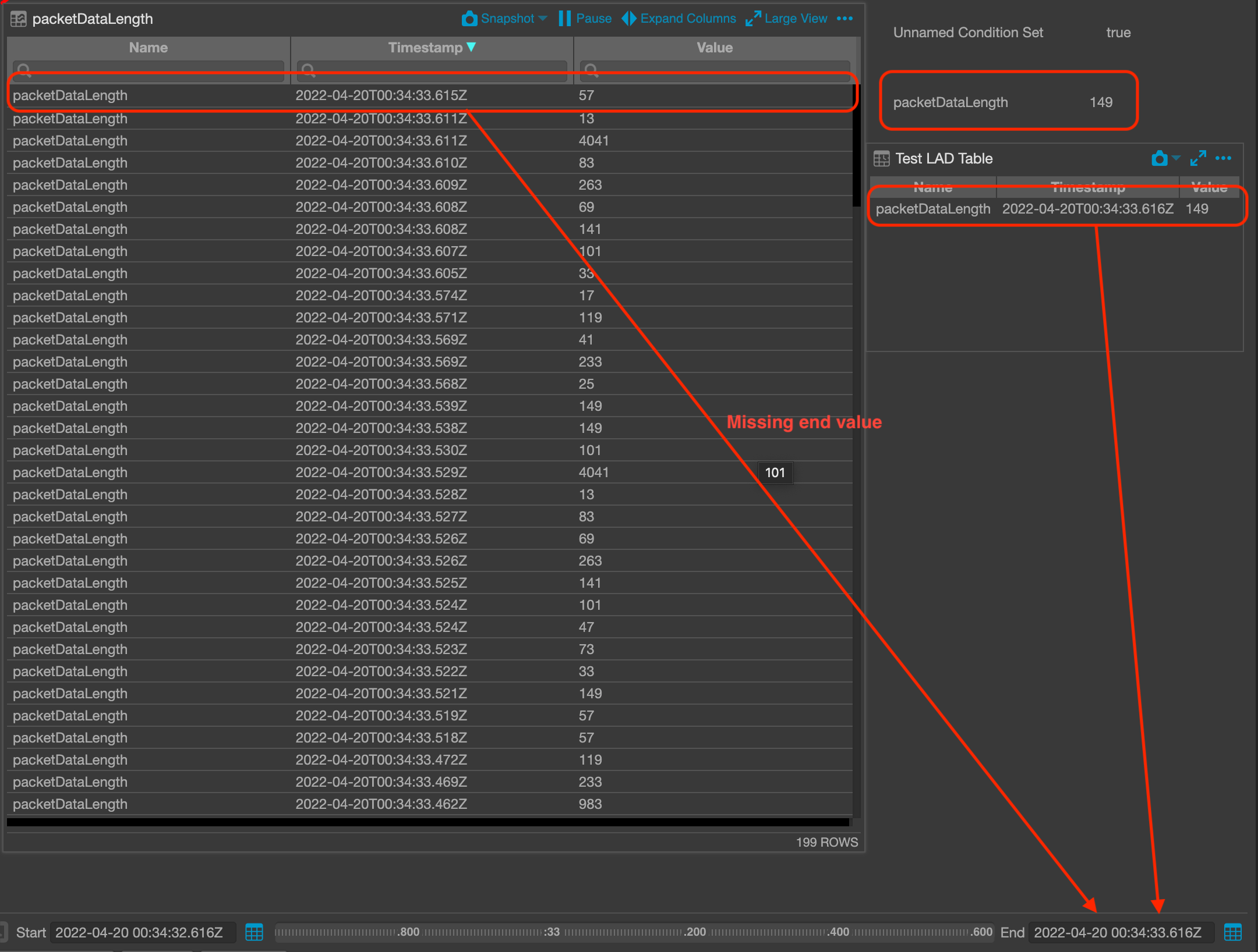 [Telemetry Collection] Telemetry table excluding start and end bound values · Issue #5095 · nasa ...