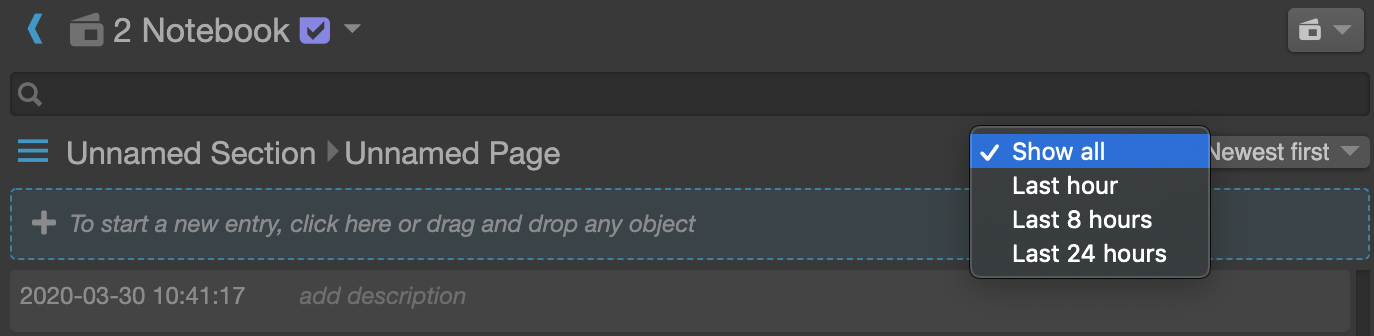 [Notebook]: Entries filter · Issue #2820 · nasa/openmct · GitHub