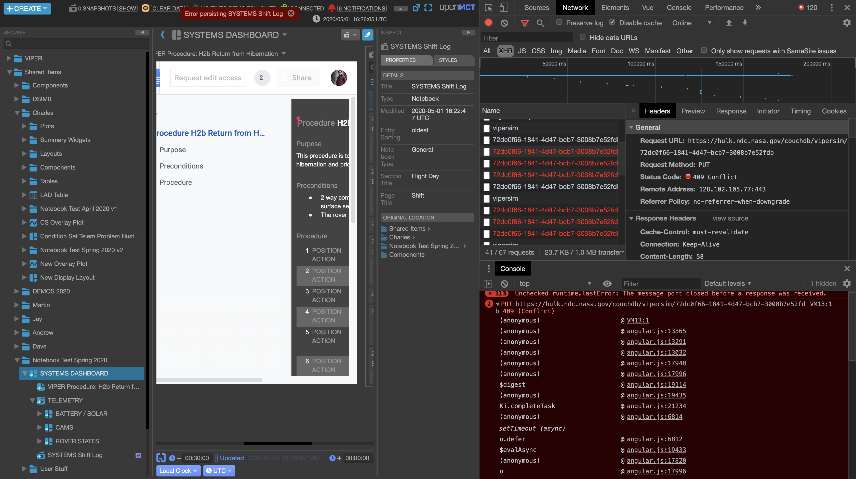 [Notebook] Notebook persistence error notifications on hulk when deleting entries · Issue #2993 ...