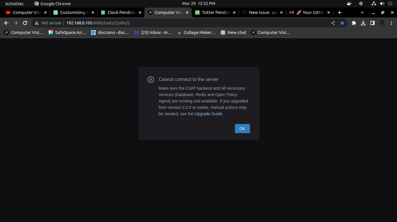 Server Issue · Issue 5952 · Cvat Ai Cvat · Github