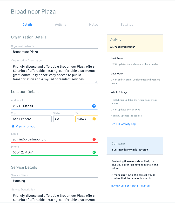 Create single record view · Issue #12 · openreferral/ServiceNet · GitHub